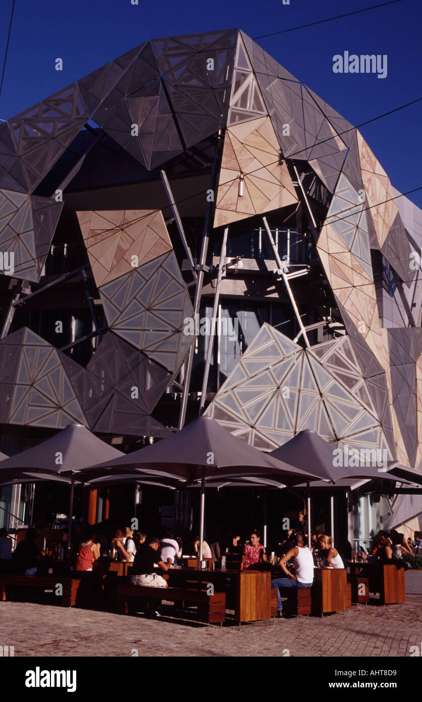 Bar in Federation Square Melbourne Stock Photo - Alamy