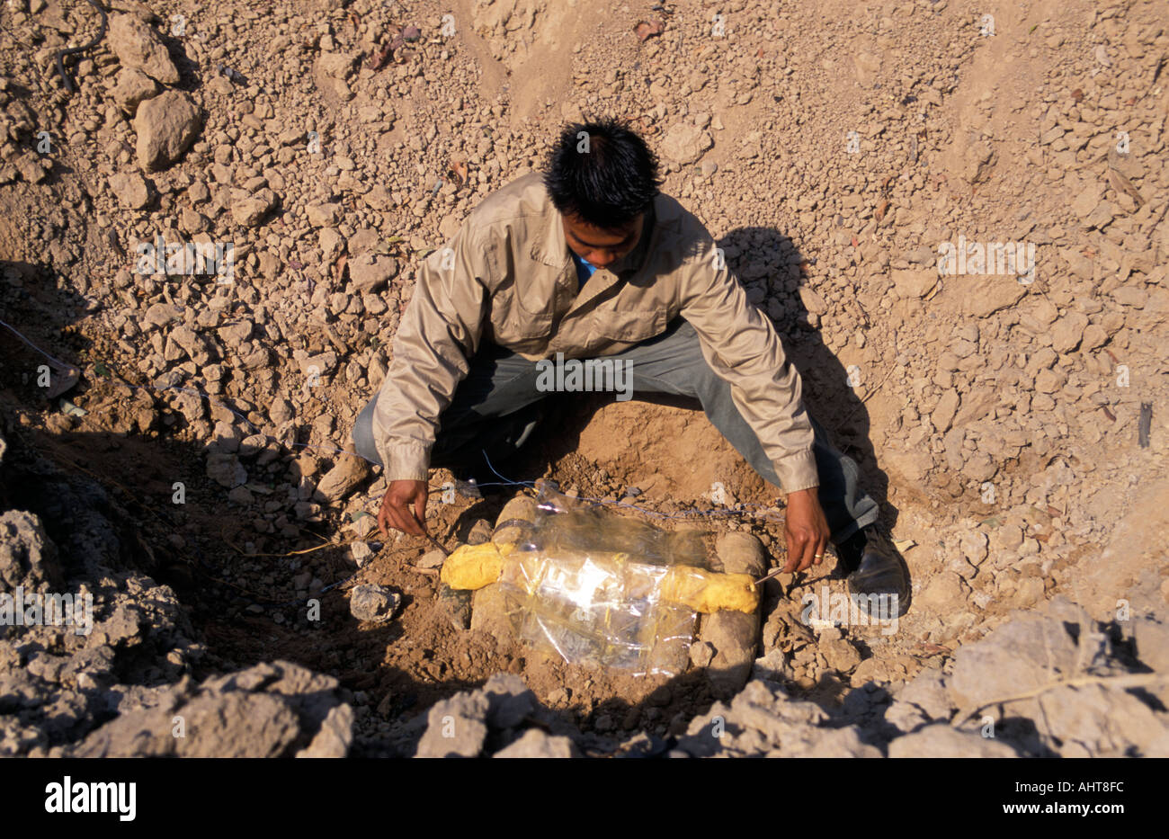 Laos Phonsavan Demining UXO Stock Photo - Alamy