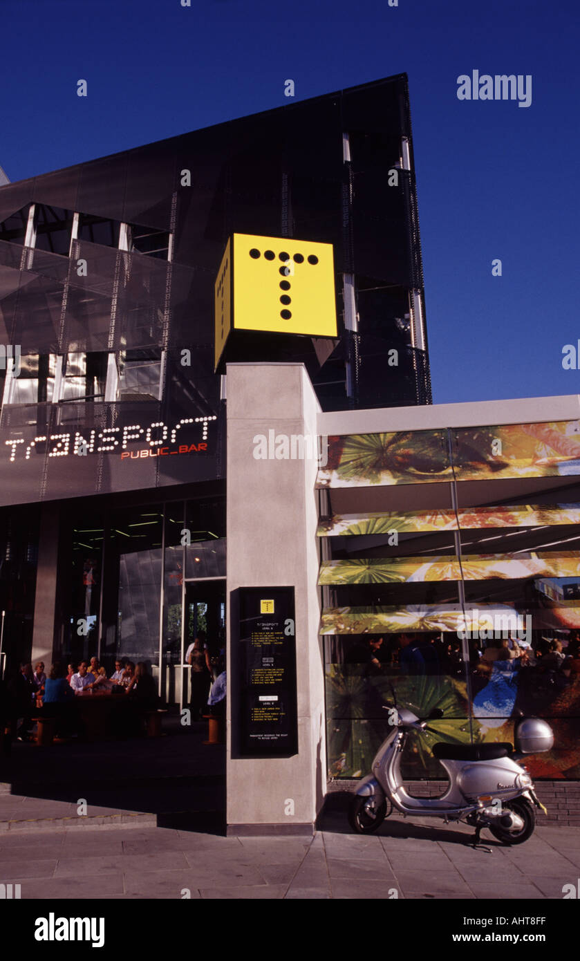 Bar in Federation Square Melbourne Stock Photo - Alamy