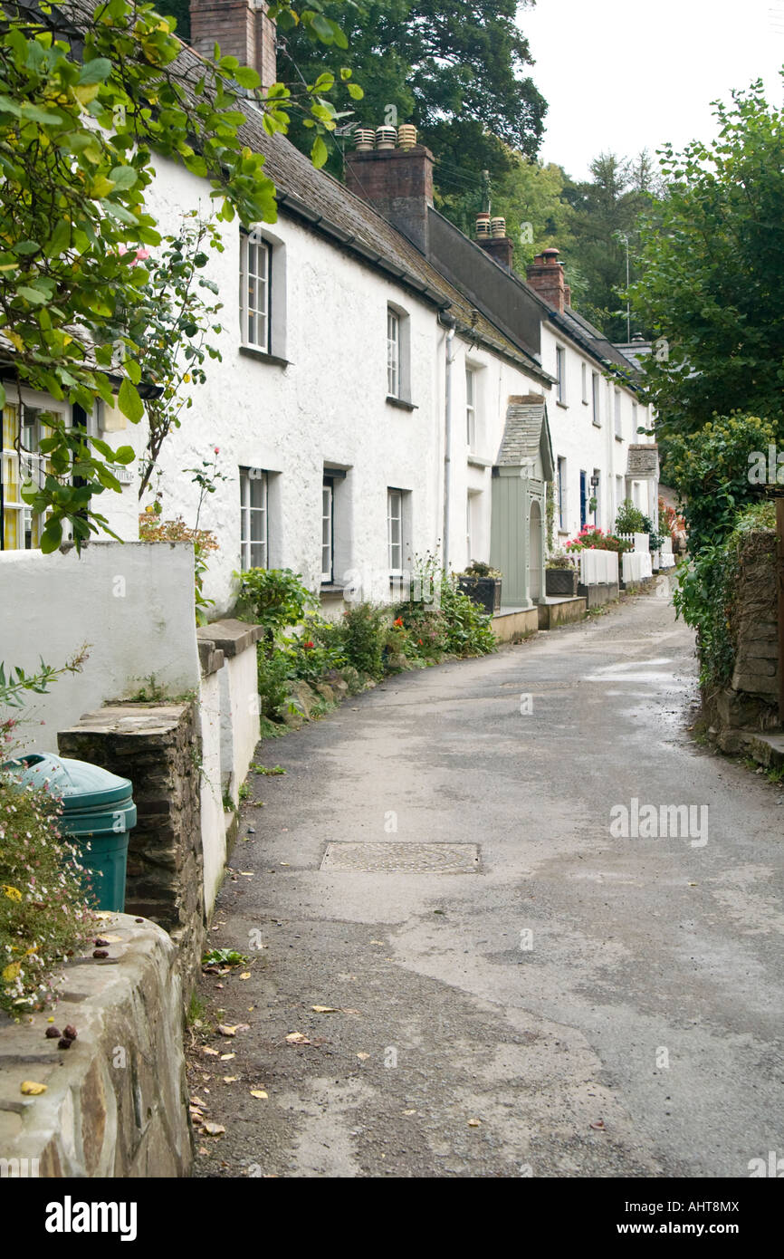 A row of Cornish cottages Stock Photo - Alamy