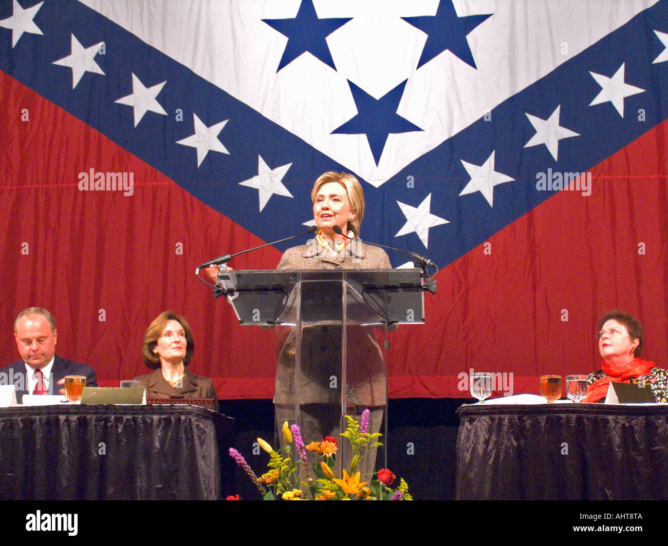 Sen Hillary Clinton D NY wife of former U S Former President Bill ...