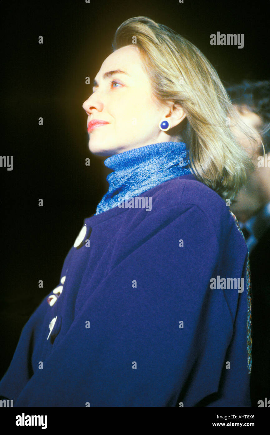 Hillary Rodham Clinton at a Kentucky campaign rally in 1992 on Clinton ...