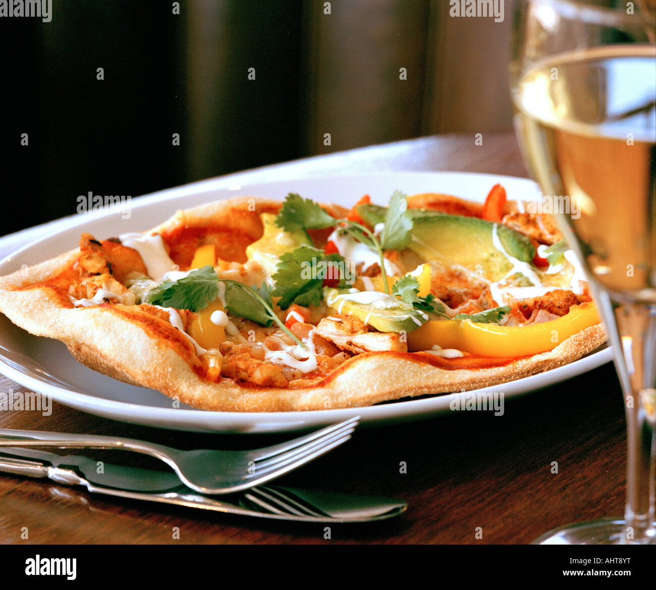 pizza in a restaurant Stock Photo - Alamy