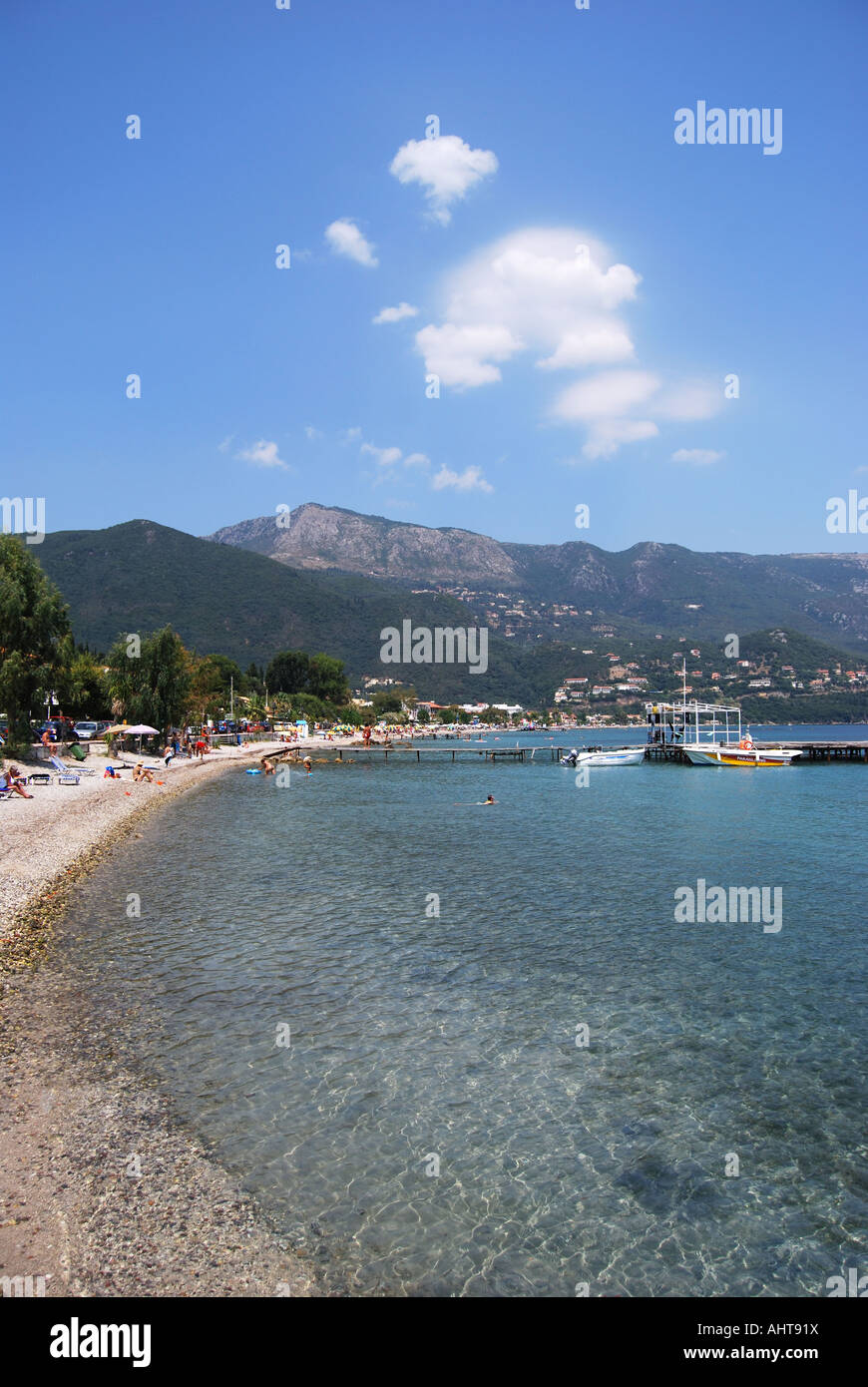 Ipsos Beach, Ipsos, Corfu, Ionian Islands, Greece Stock Photo - Alamy