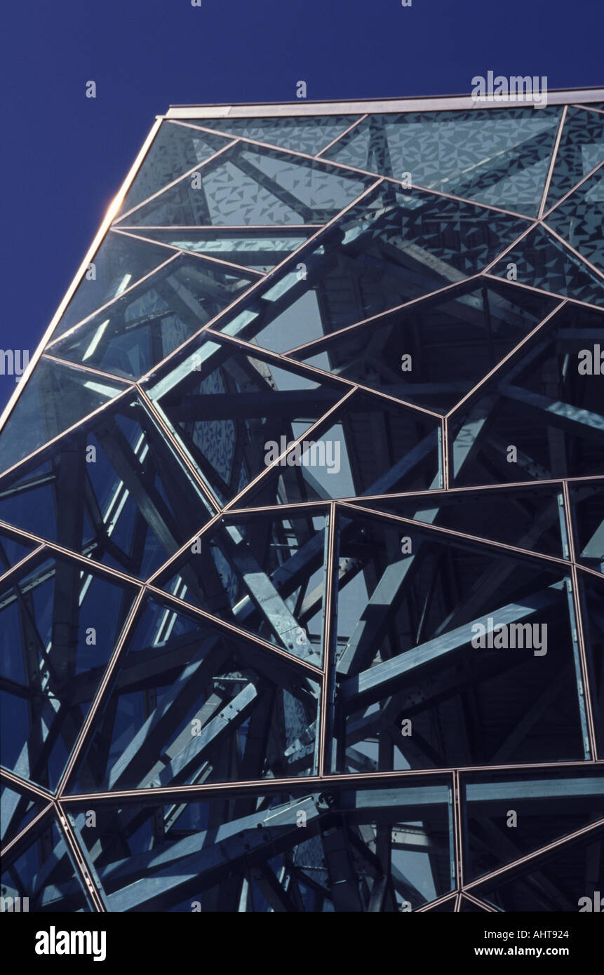 Modern Building in Federation Square Melbourne Stock Photo - Alamy