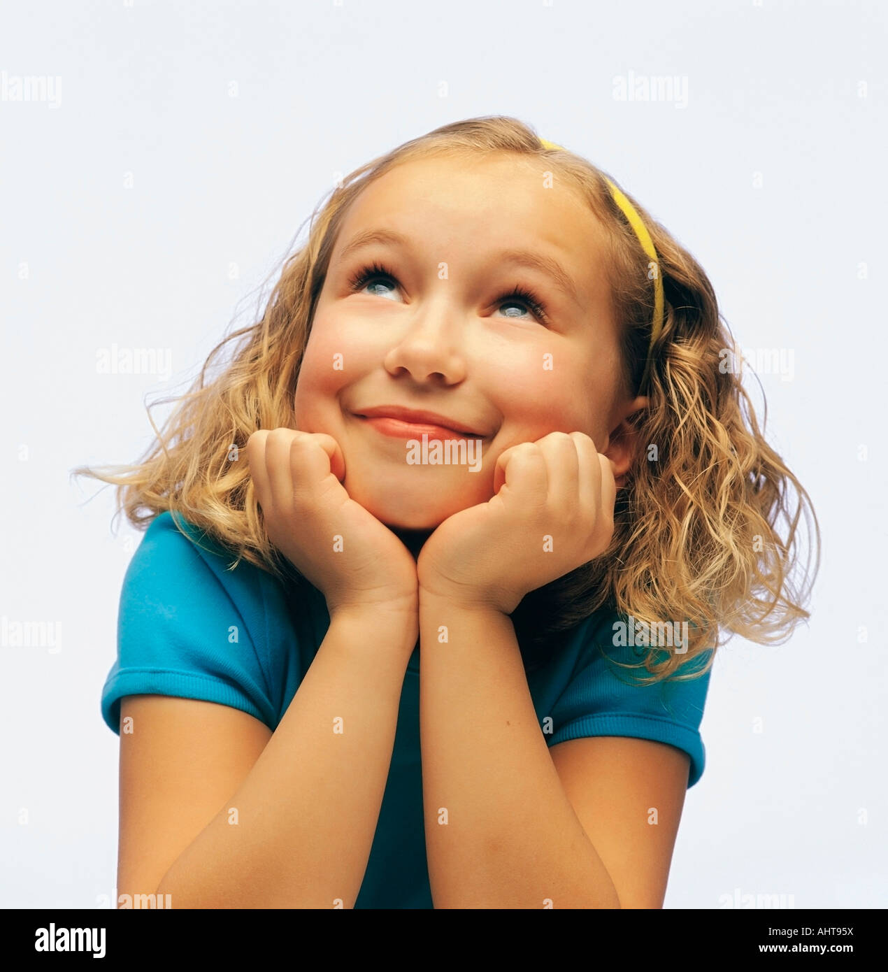 Portrait of smiling girl Stock Photo - Alamy
