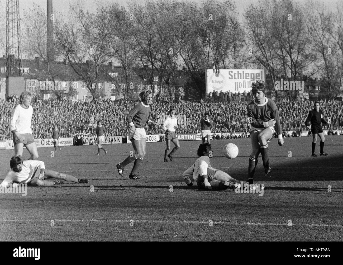 Football hat trick Black and White Stock Photos & Images - Alamy