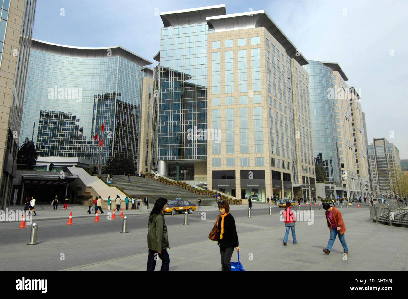 Modern commercial buildings, Oriental Plaza, Beijing, China Stock Photo ...
