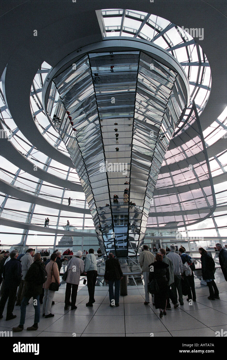 Mirrors inside the Reichstag Dome Berlin Stock Photo - Alamy