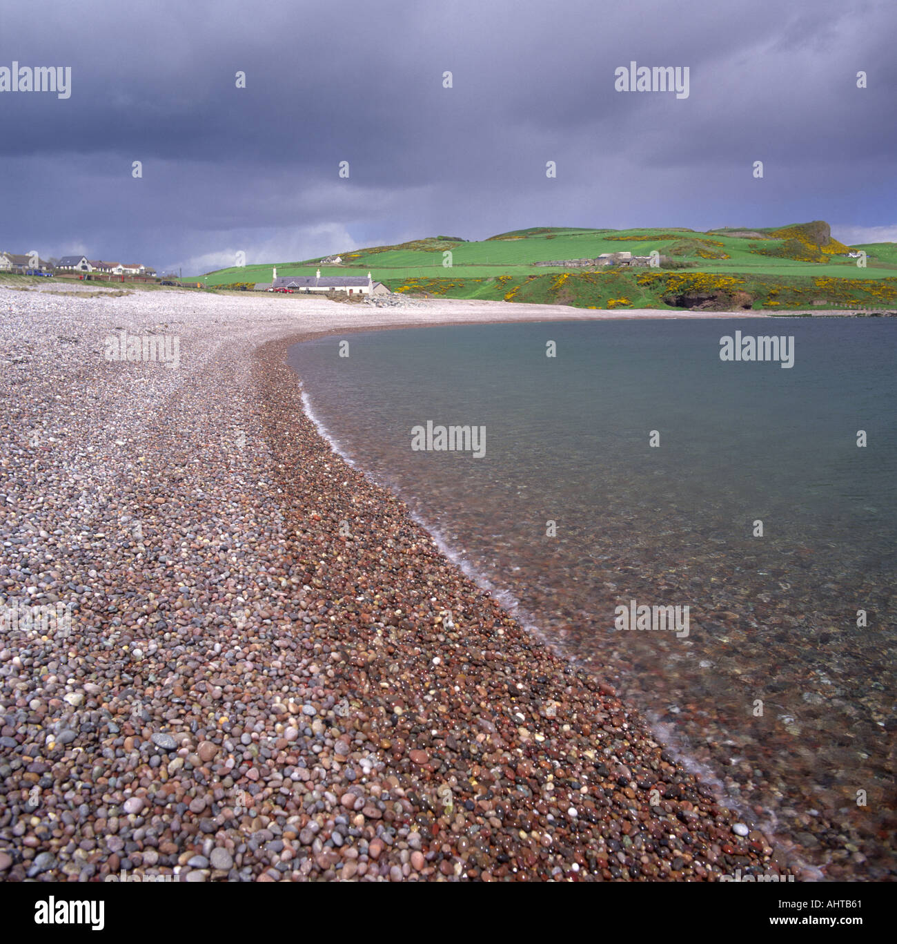 Storm Beach Inverbervie Stock Photo - Alamy