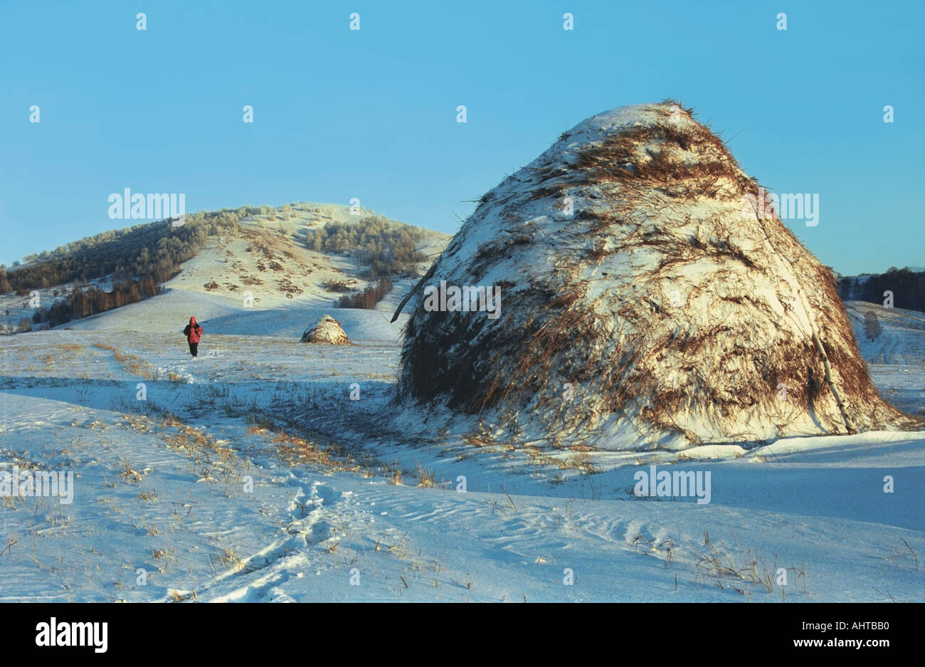 Covered haystacks hi-res stock photography and images - Alamy