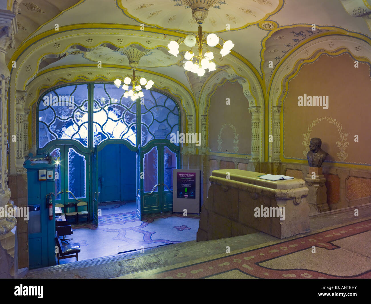 lobby, Geological Institute, Budapest, Hungary Stock Photo - Alamy