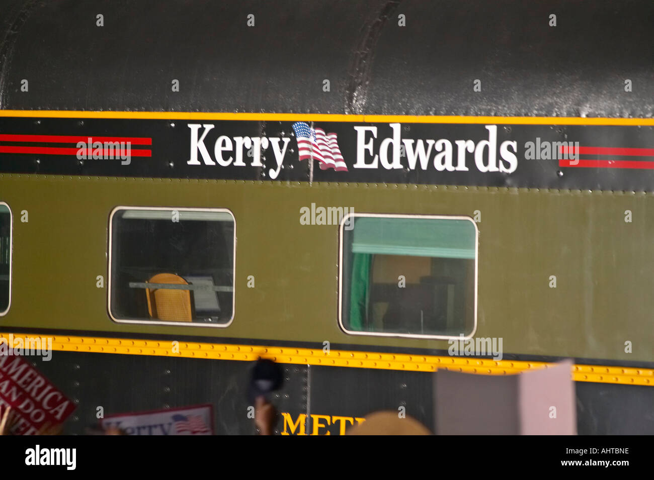 Whistle Stop Kerry Express across America train close up American ...