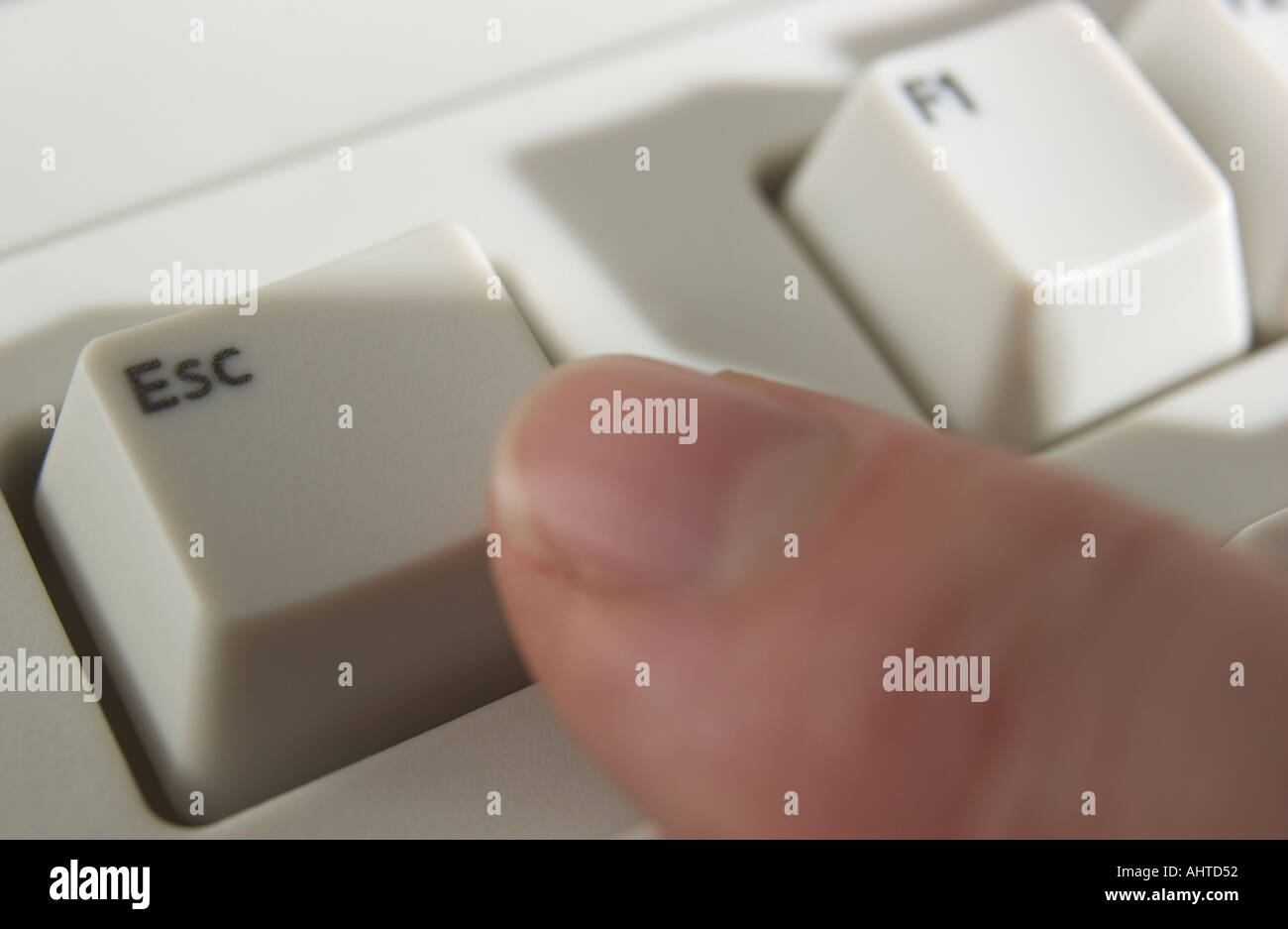 escape key on a computer keyboard Stock Photo - Alamy