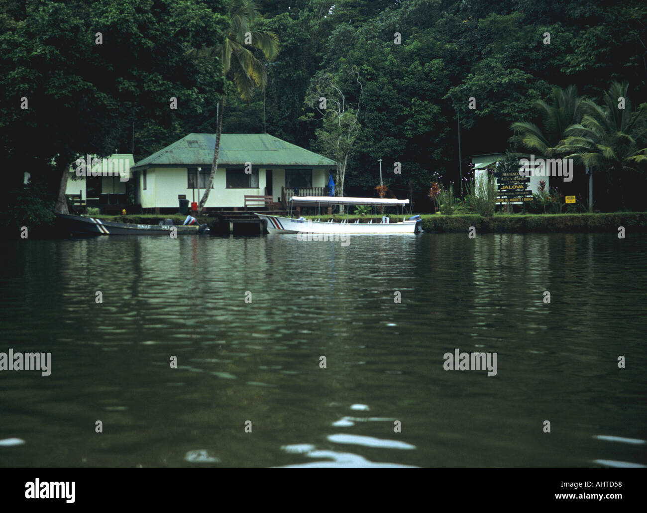 TORTUGUERO COSTA RICA August A Ranger Station on the Tortuguero River ...