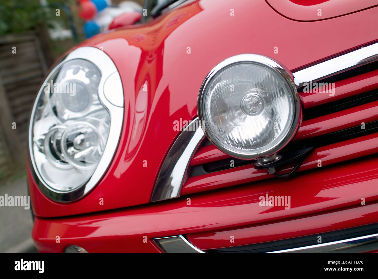 front of mini cooper car Stock Photo - Alamy