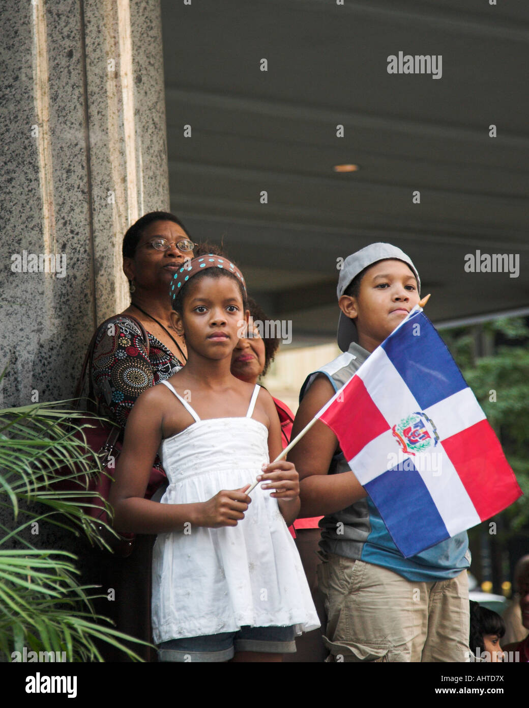 caribbean family parade flag Stock Photo - Alamy