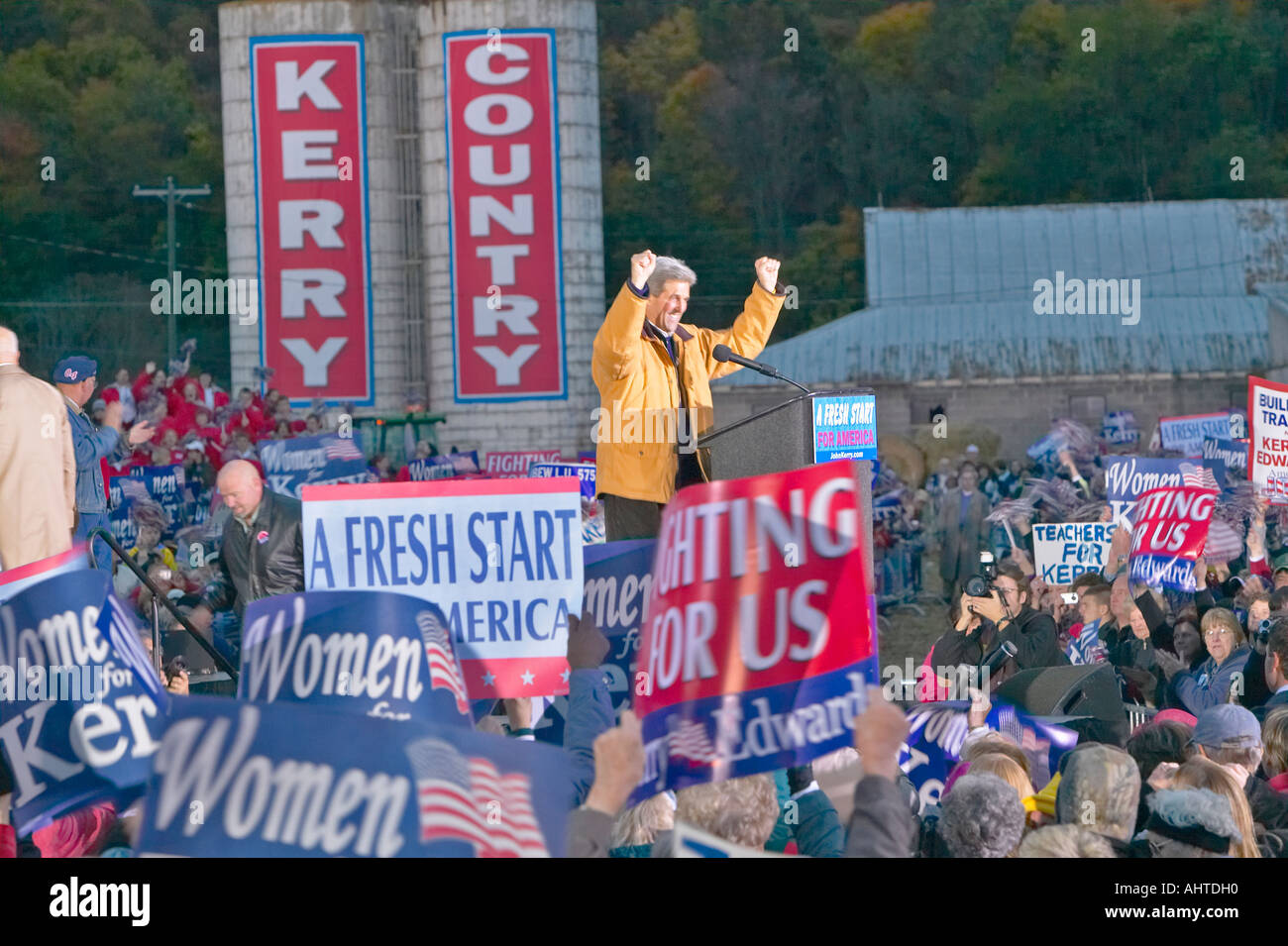 On a mid October bus tour through rural southern Ohio Kerry visits a ...