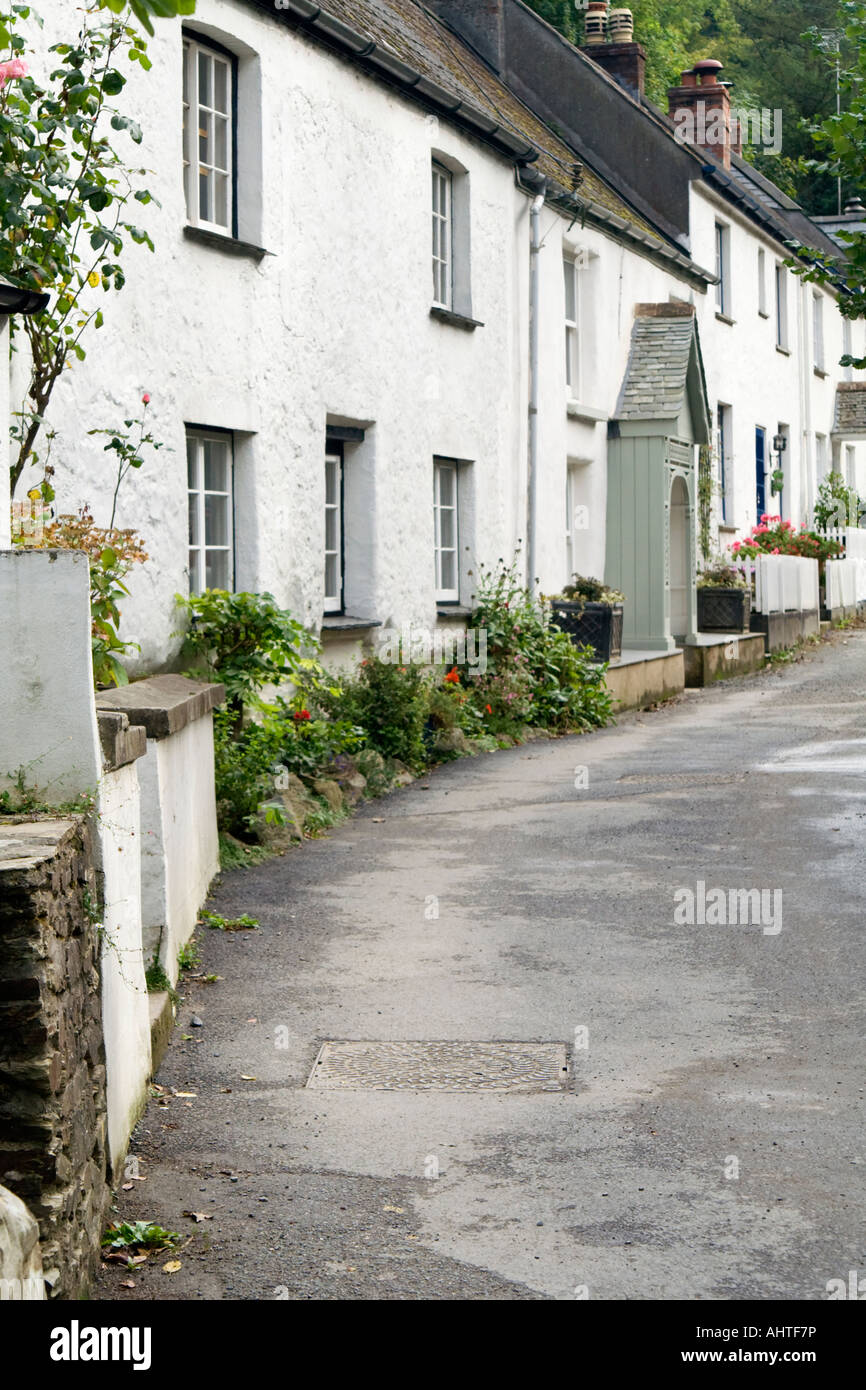 A row of Cornish cottages Stock Photo - Alamy