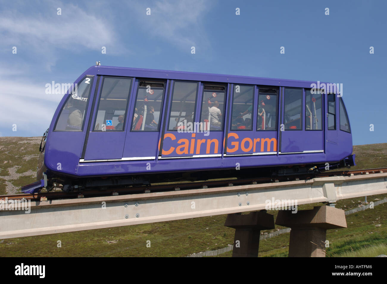 Cairngorm Mountain Funicular Railway at Aviemore Inverness-shire ...