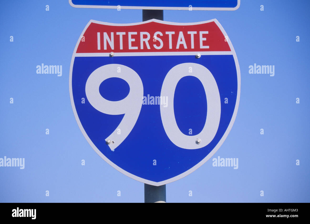 A sign for interstate 90 Stock Photo - Alamy