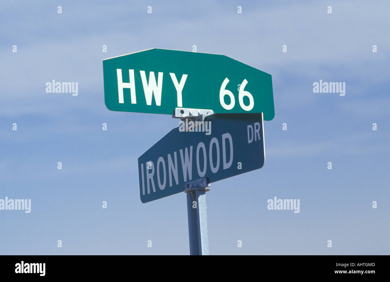 A highway 66 sign Stock Photo - Alamy