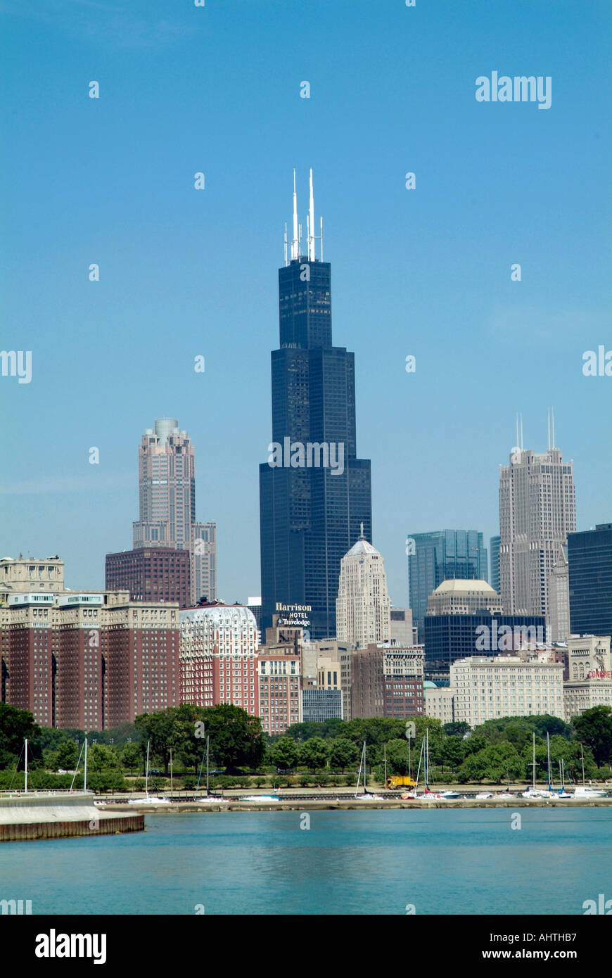 Downtown city of Chicago Illinois IL Stock Photo - Alamy