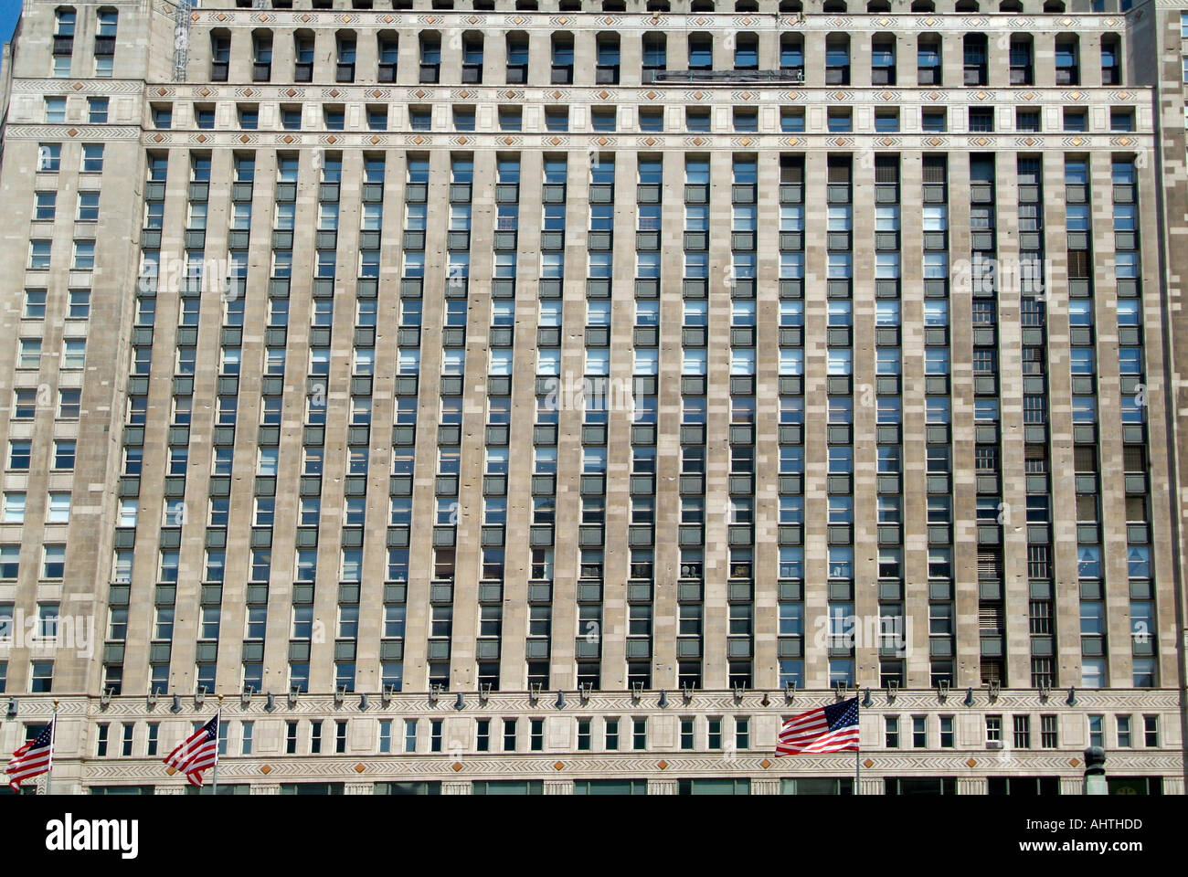 Downtown city of Chicago Illinois IL Windows Stock Photo - Alamy