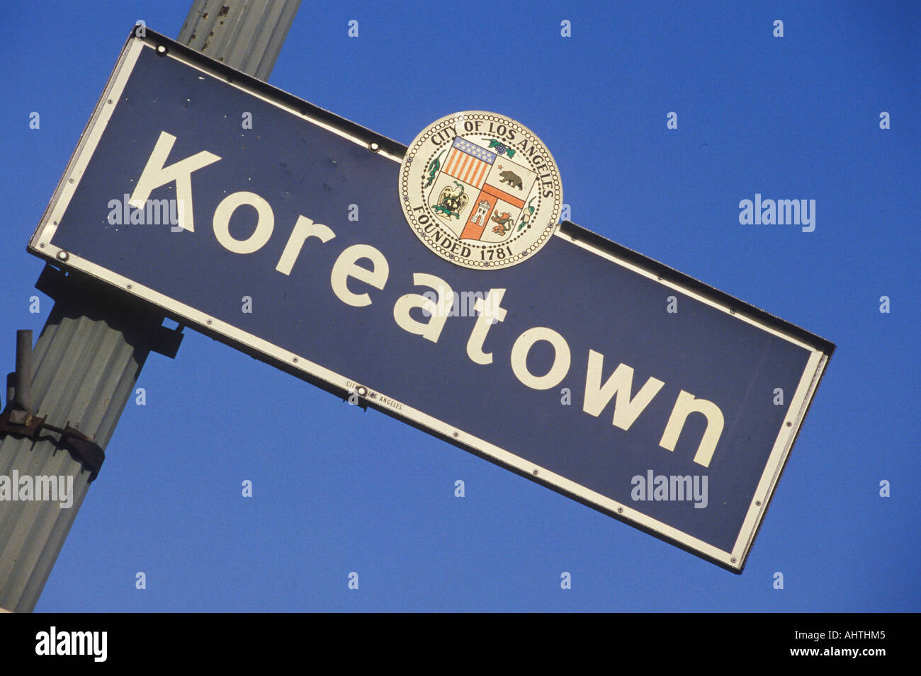 A sign that reads Koreatown Stock Photo - Alamy