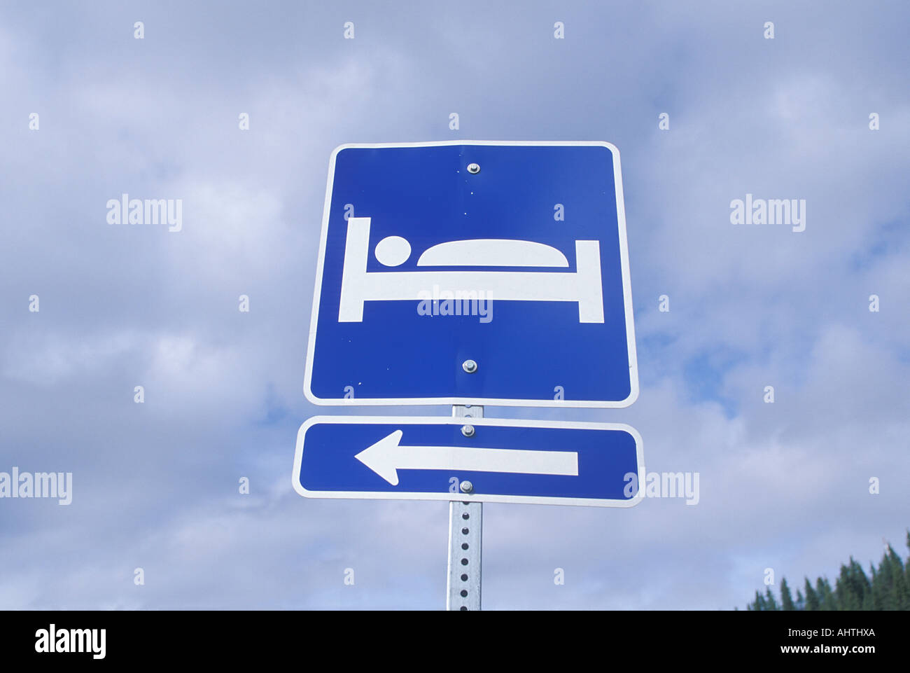 An accommodations sign Stock Photo - Alamy