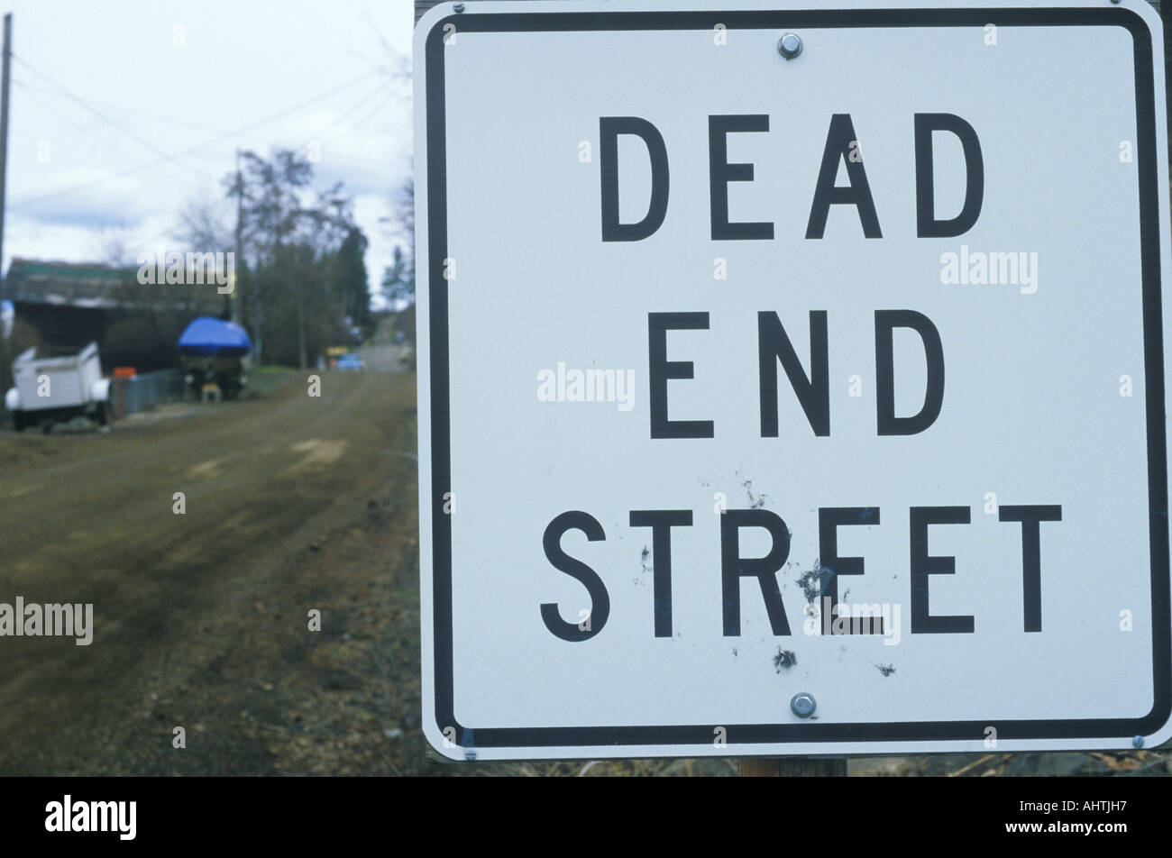 A sign that reads Dead end street Stock Photo - Alamy