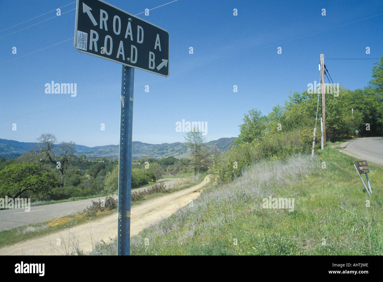 Rural b road hi-res stock photography and images - Alamy