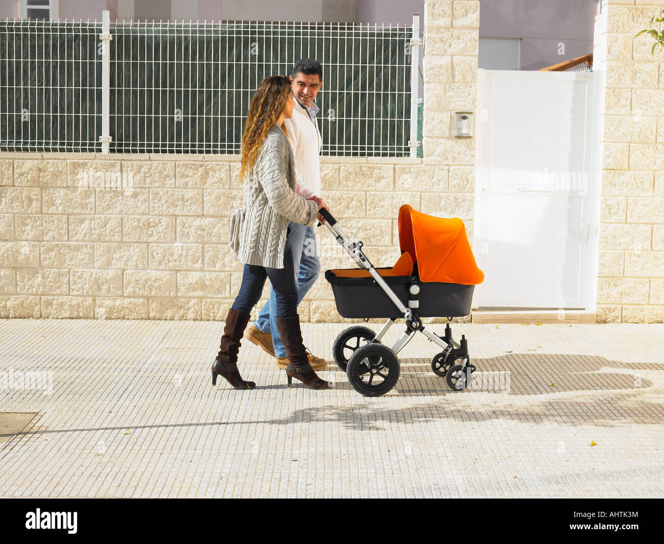 Pram on pavement hi-res stock photography and images - Alamy