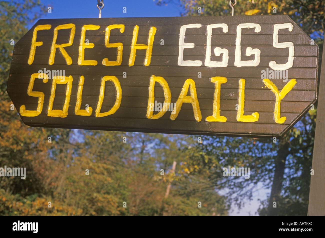 Eggs for sale signs hi-res stock photography and images - Alamy