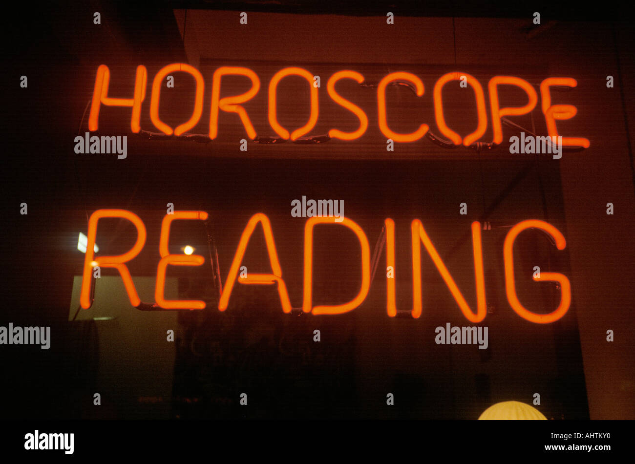 Neon horoscope reading sign in los angeles hi-res stock photography and ...