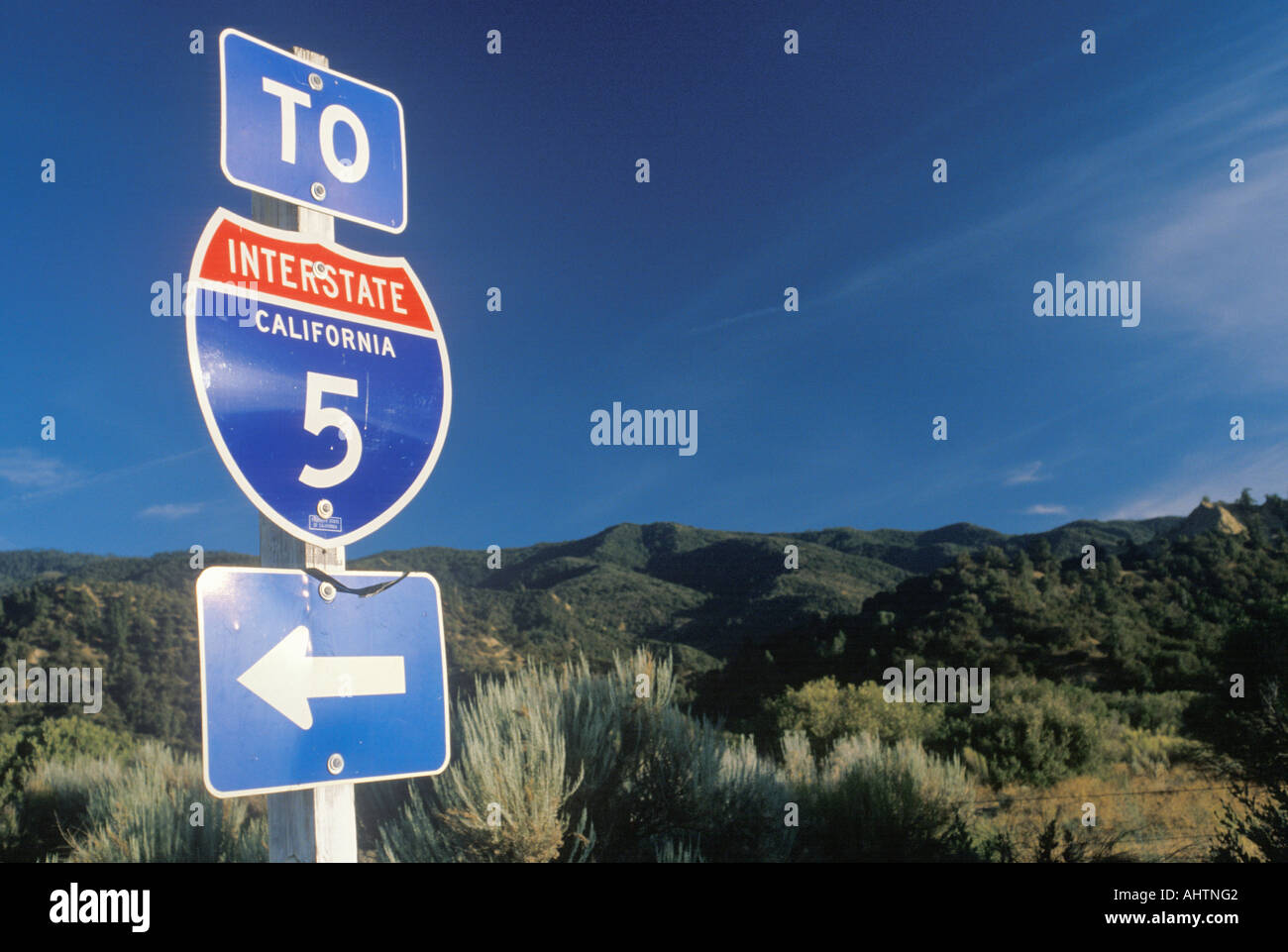 A sign for Interstate 5 in California Stock Photo - Alamy