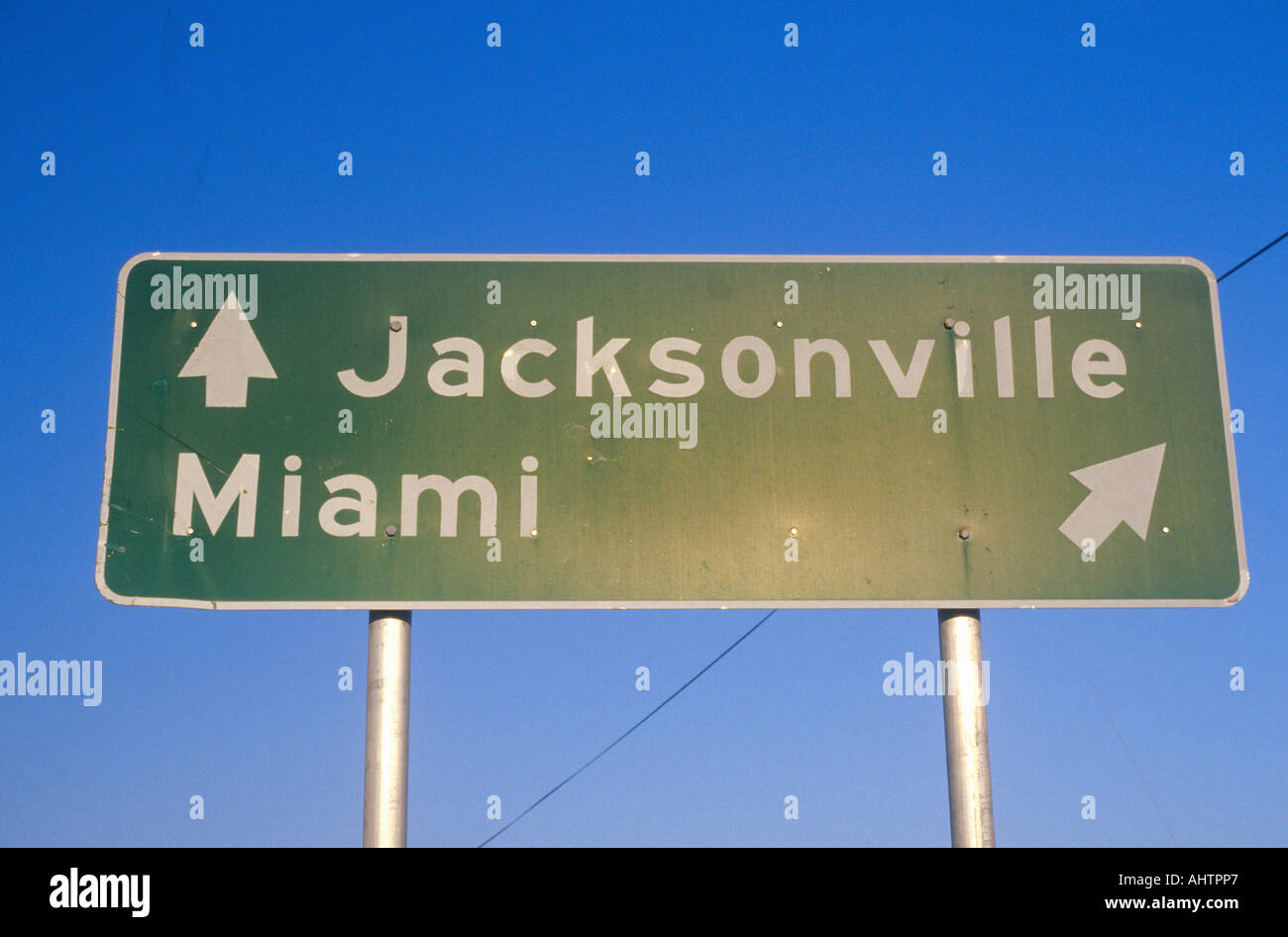Miami highway signs hi-res stock photography and images - Alamy