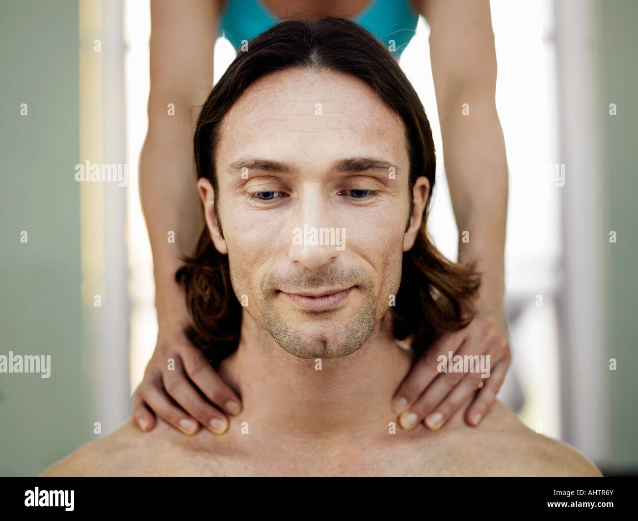 Man having massage Stock Photo - Alamy