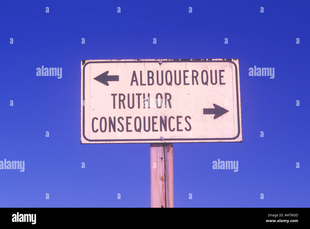 Consequences road sign hi-res stock photography and images - Alamy