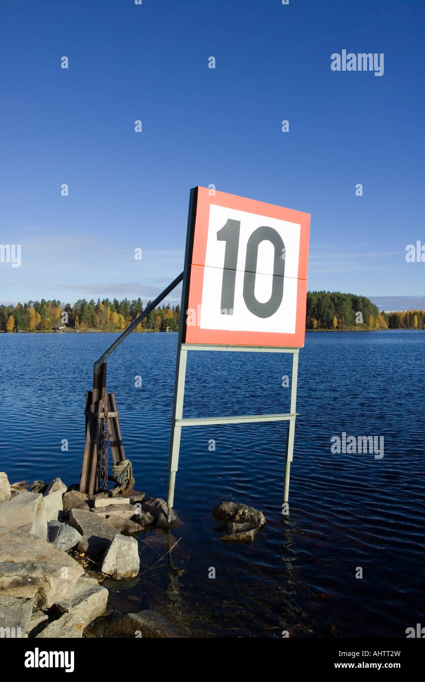 speed limit for boats Stock Photo - Alamy