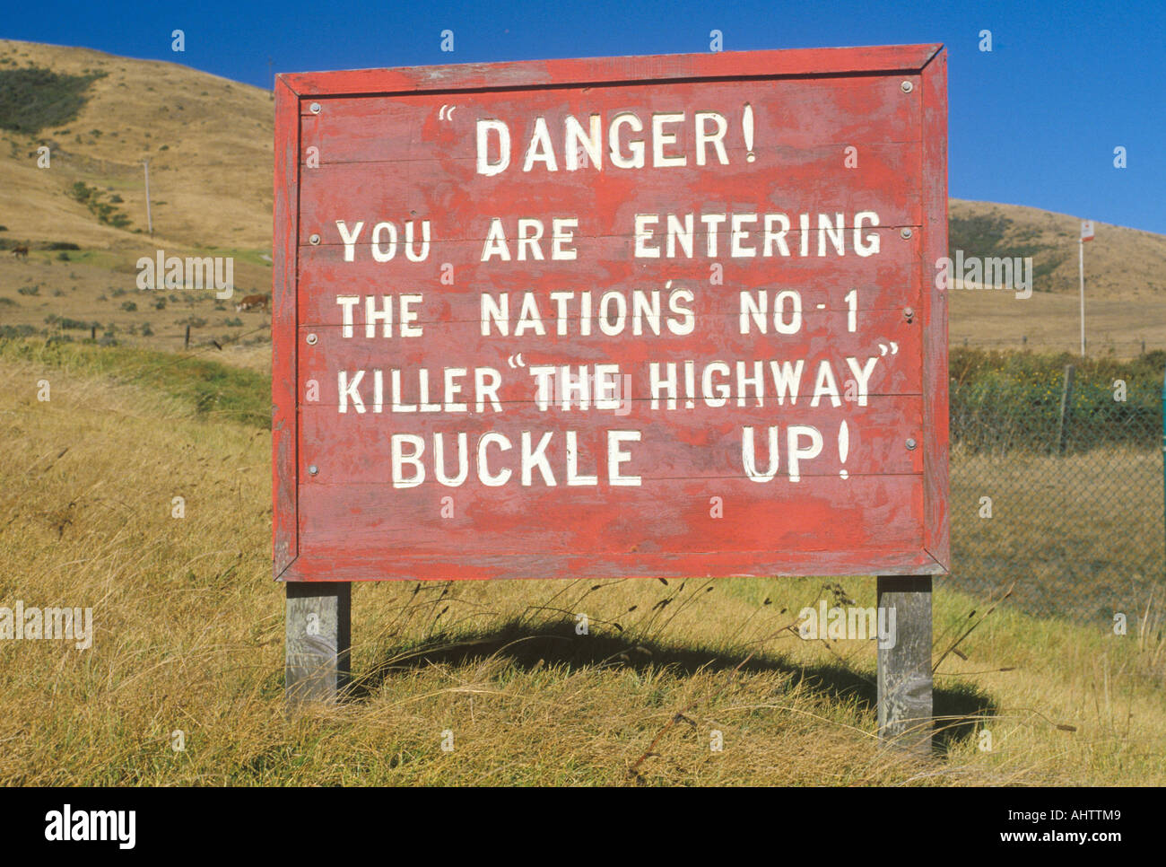 A sign that reads Danger Stock Photo - Alamy