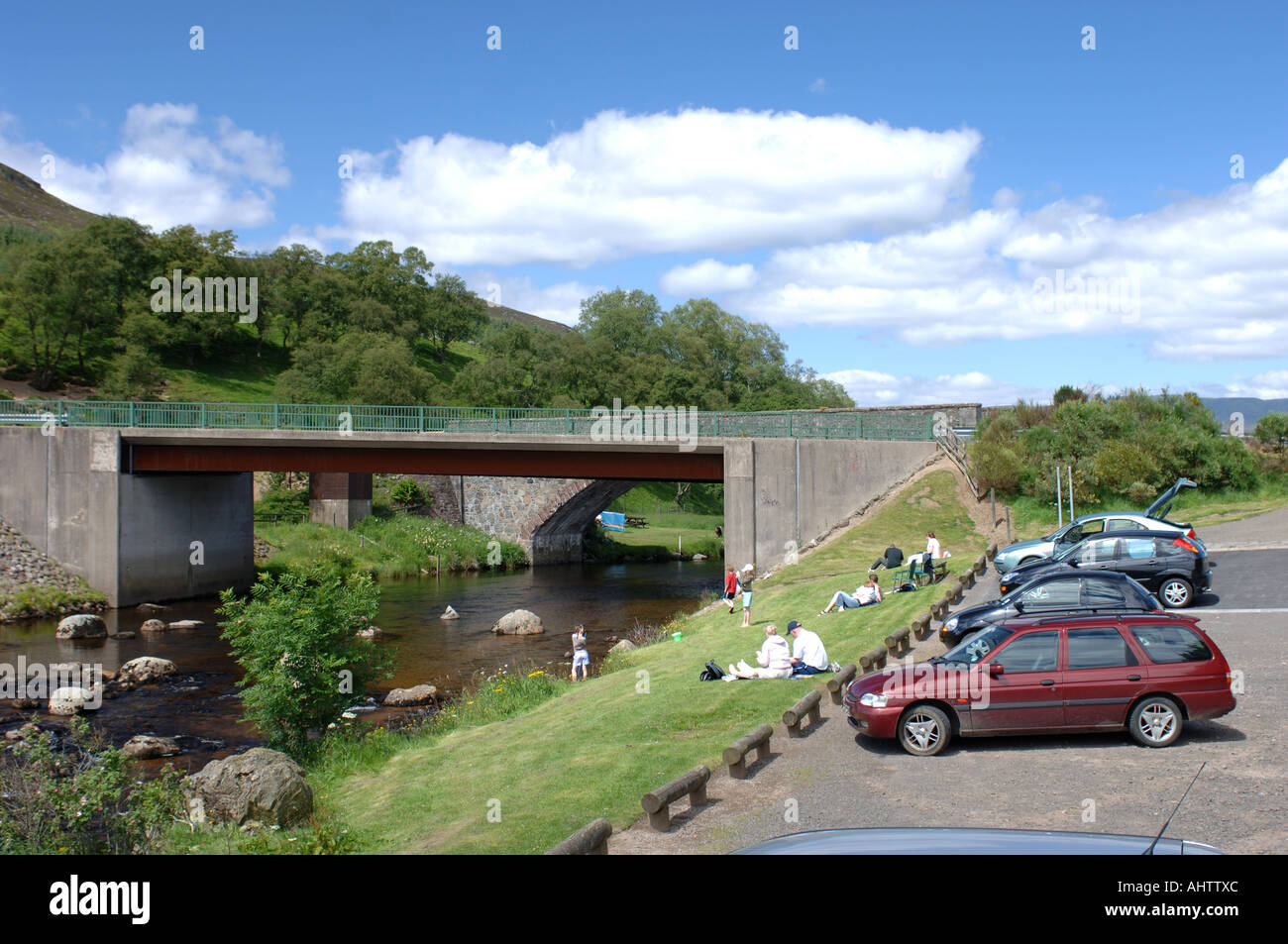 Gella Bridge over the River South Esk Glen Clova Angus Stock Photo - Alamy
