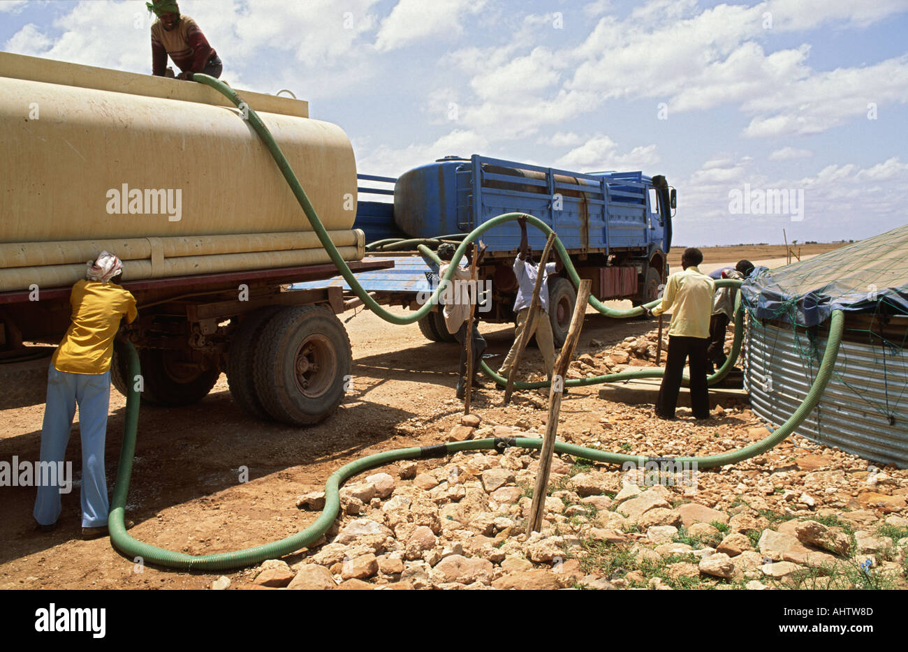 Truck delivering water africa hi-res stock photography and images - Alamy