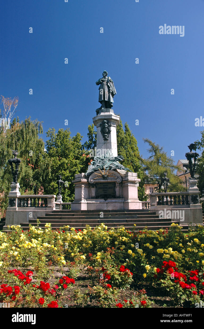 Adam Mickiewicz statue in Warsaw, Poland Stock Photo - Alamy