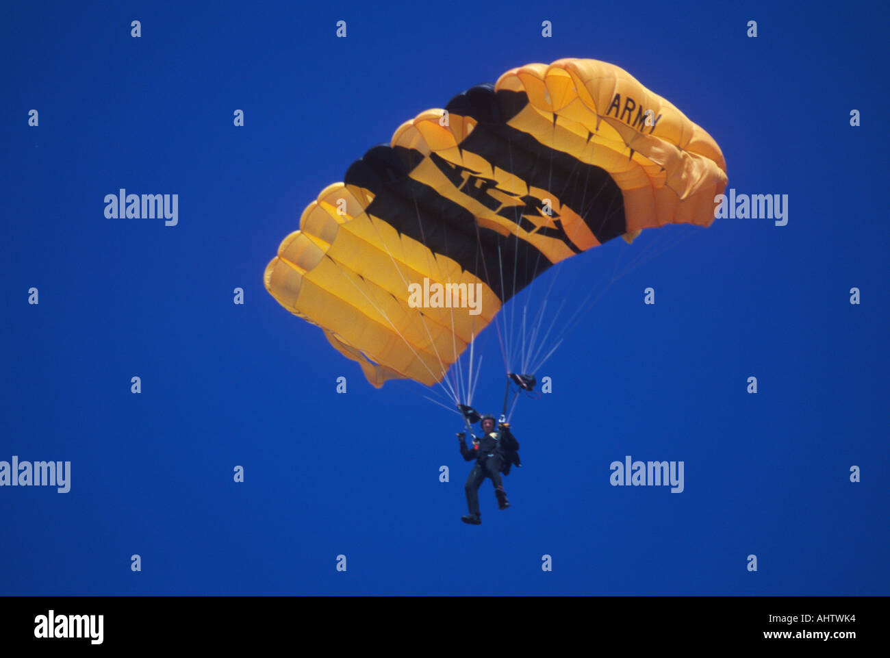 United States Army Paraglider Van Nuys Air Show California Stock Photo ...