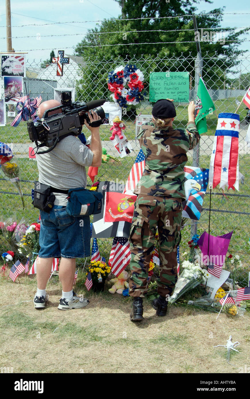 Television Newspaper Magazine Radio reporter conducts interview Stock ...