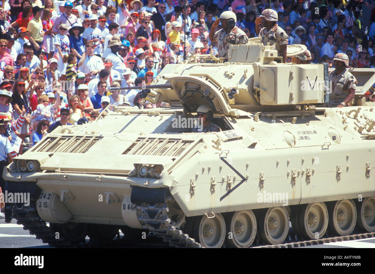 Military Tank in Desert Storm Victory Parade Washington D C Stock Photo ...