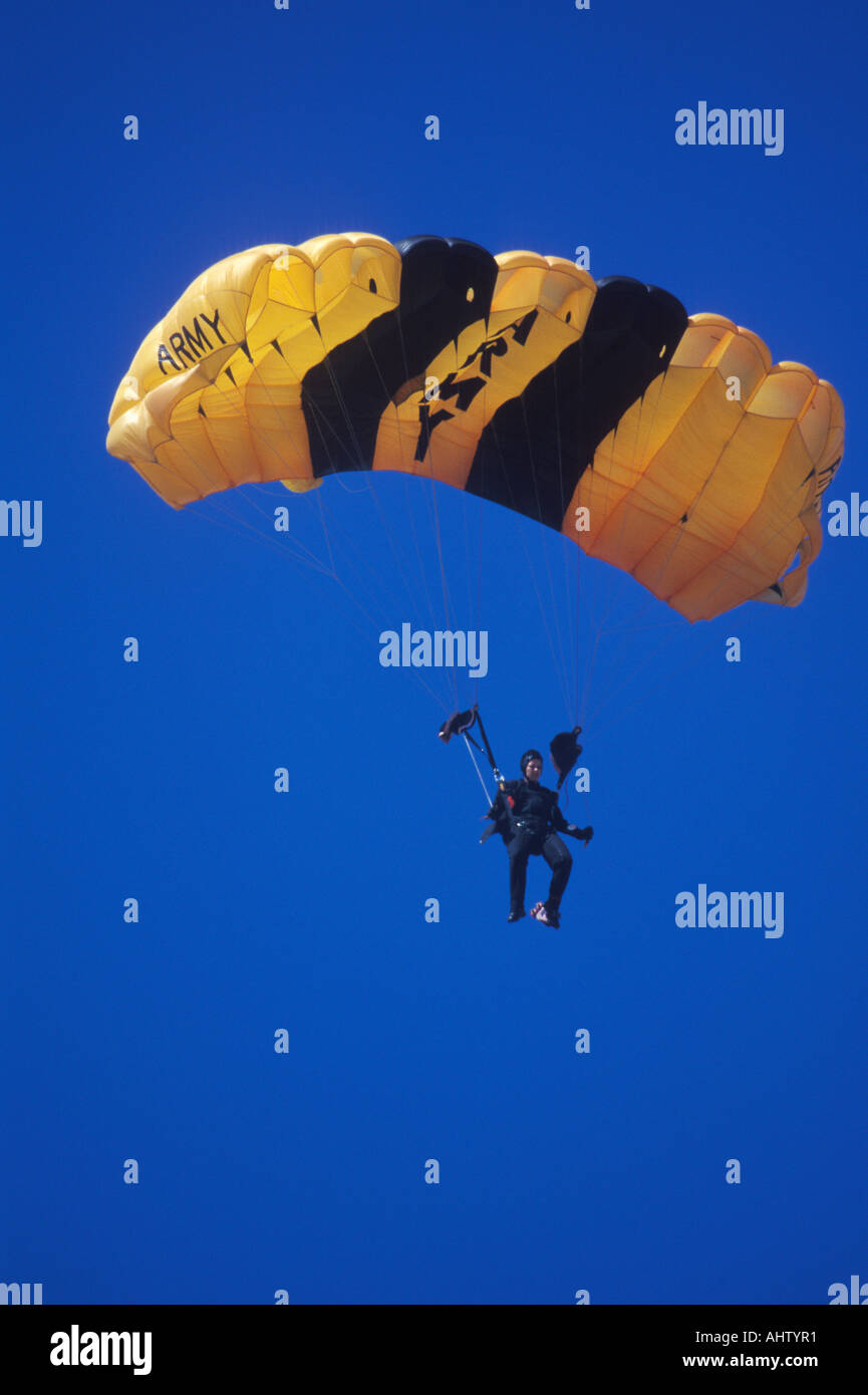 United States Army Paraglider Van Nuys Air Show California Stock Photo ...