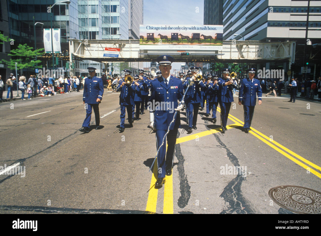 Soldiers from the Airforce Marching in United States Army Parade ...
