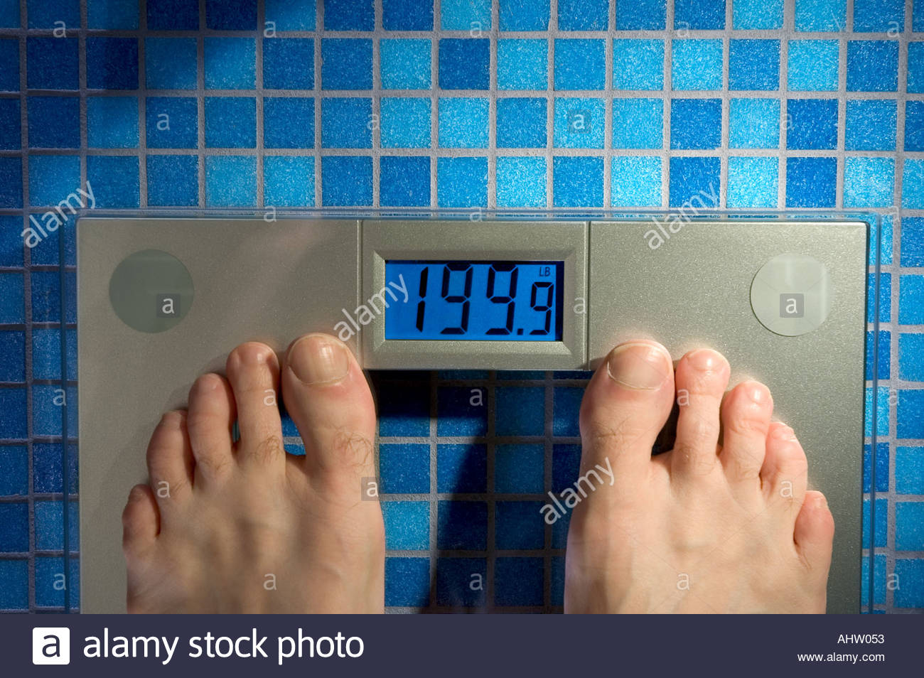 Man Scale Bathroom Weight Not Woman Stock Photos & Man Scale Bathroom ...